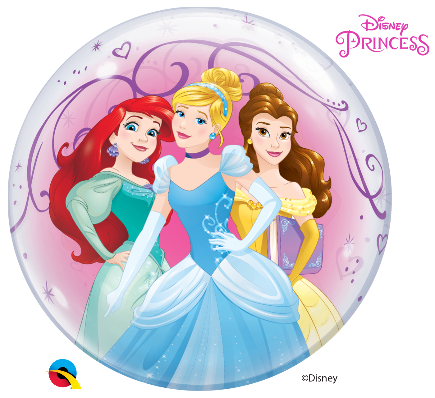 22" Disney Princesses | Bubble Balloons - Celebrations Palace