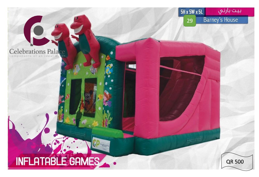 Barney's House | Inflatables - Celebrations Palace