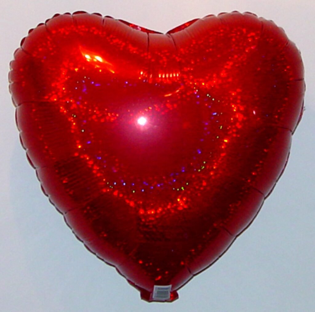 18" Holographic Red Heart - Celebrations Palace